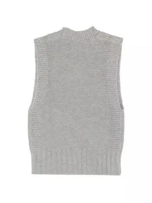 LISA YANG Sallie Cable Knit V-neck Top