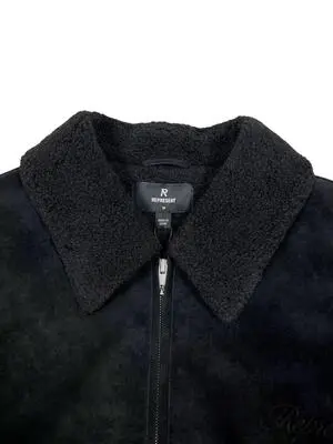 REPRESENT Shearling-collar Zip-front Jacket