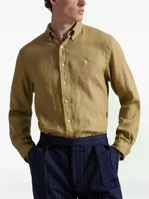 Polo Ralph Lauren Slim Fit Linen Shirt - Neutrals