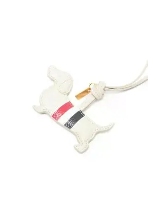 Thom Browne Dog-shape Stripe-detail Keyring