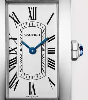 Cartier Tank Américaine Stainless Steel Watch With Alligator Strap