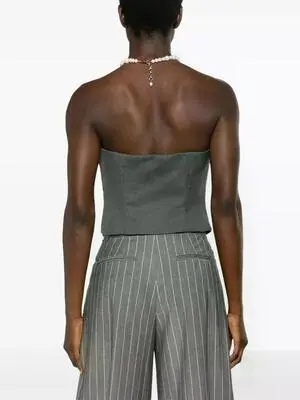 Moschino Strapless Sweetheart Neck Vest