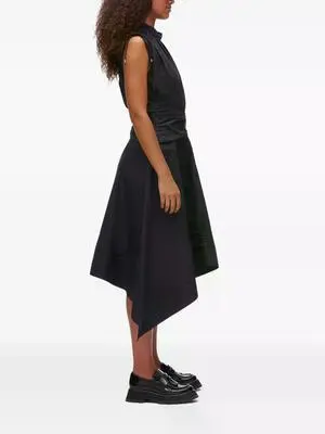 3.1 Phillip Lim Tie-waist Asymmetric Dress - Blue