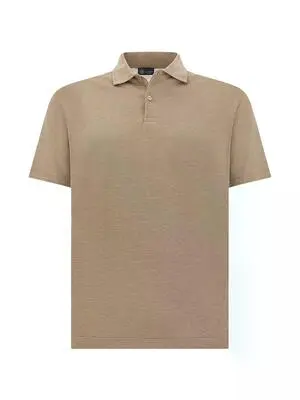 Paul & Shark Buttoned Polo Shirt Neutrals