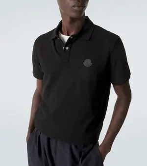 Moncler Logo Cotton Polo Shirt