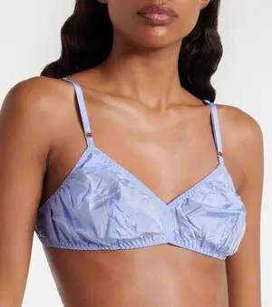 Prada Silk Bra - Blue