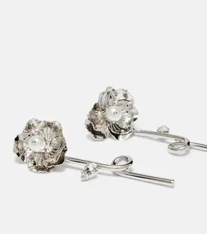 Simone Rocha Crystal-embellished Faux Pearl Earrings