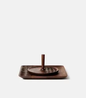 ZANAT Nakit Walnut Decorative Tray Monica Foerster - Brown