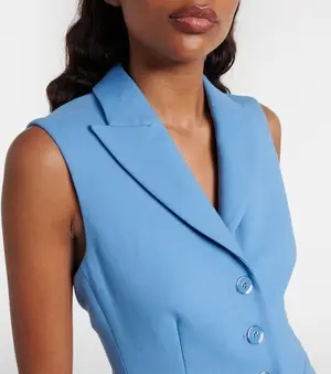 Veronica Beard Benny Single-breasted Vest