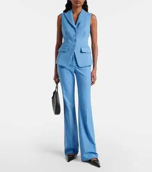 Veronica Beard Benny Single-breasted Vest