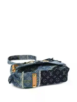 LOUIS VUITTON Monogram Patchwork Tote Bag - Blue