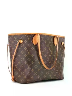 LOUIS VUITTON Monogram Canvas Mm Tote Bag - Brown
