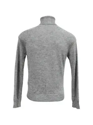 Saint Laurent Knitted Turtleneck Sweater - Grey