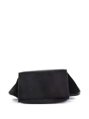 Celine Trapeze Bag Leather Medium Satchel - Black