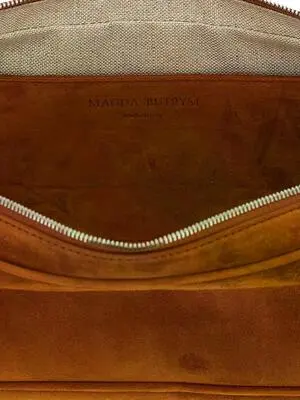 Magda Butrym Brigitte Suede Shoulder Bag - Brown