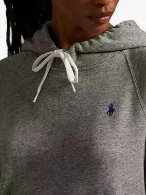Polo Ralph Lauren Embroidered Logo Drawstring Hooded Sweatshirt - Grey