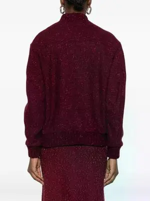Gabriela Hearst Winslow Zip Bomber Jacket - Red