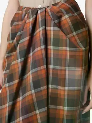 6397 Tartan Skirt - Orange
