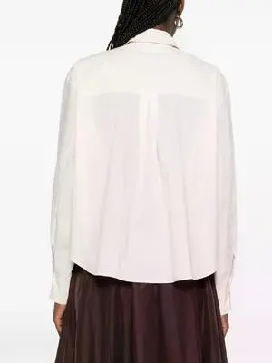 FORTE_FORTE Embellished Collar Boxy Fit Shirt
