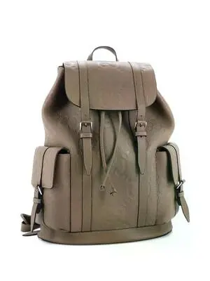 Gucci Jumbo Gg Embossed Leather Backpack