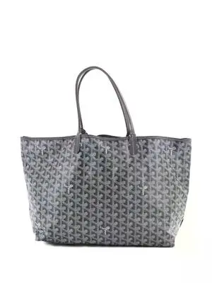 Goyard Saint Louis Coated Canvas PM Tote Bag Grey