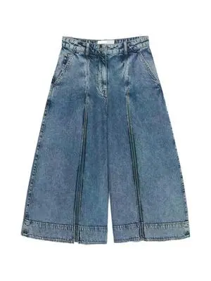 3.1 Phillip Lim Pleated Cotton Midi Skirt - Blue