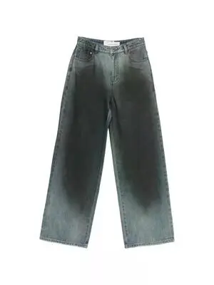 FENG CHEN WANG Faded Effect Denim Jeans - Blue