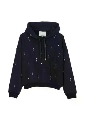 3.1 Phillip Lim Embellished Hoodie - Blue