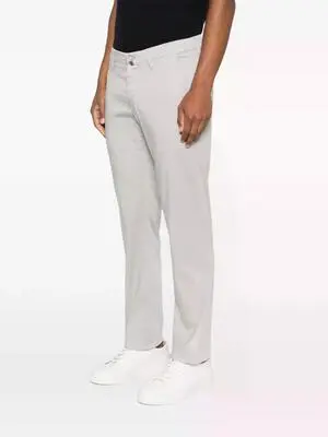Jacob Cohen Logo-patch Trousers - Grey