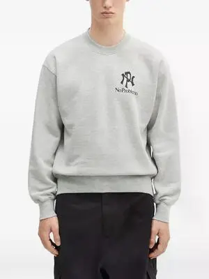 Aries Logo-print Sweatshirt - Grey