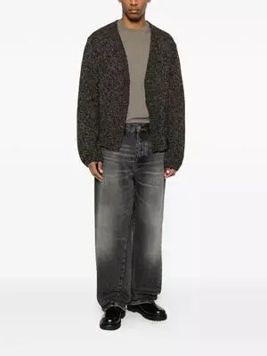 SUNFLOWER Wide Twist Faded Denim Jeans