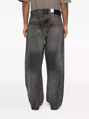SUNFLOWER Wide Twist Faded Denim Jeans