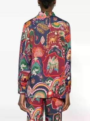 Farm Rio Floral Print Shirt