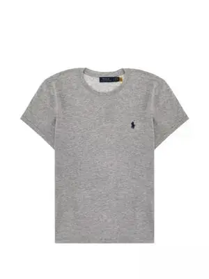 Polo Ralph Lauren Crewneck T-shirt With Embroidered Logo - Grey