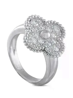 Van Cleef & Arpels Diamond Ring In 18k White Gold - Silver