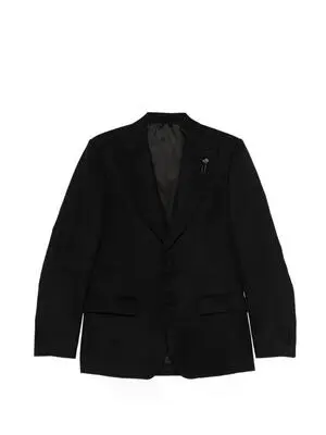 LARDINI Peaked-lapel Jacket - Black