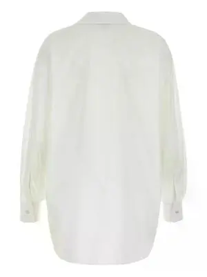 Alexander McQueen Orchid Appliqué Poplin Shirt