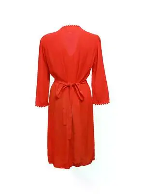 Ba&sh Scallop-edge Wrap Dress
