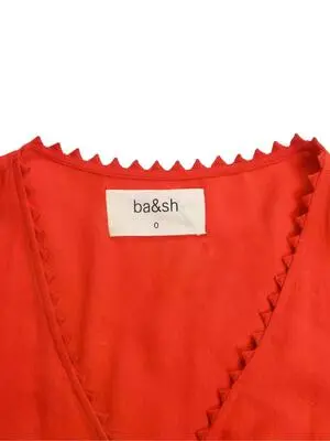 Ba&sh Scallop-edge Wrap Dress