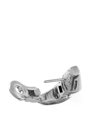 BVLGARI Serpenti Diamond Earrings In 18k White Gold