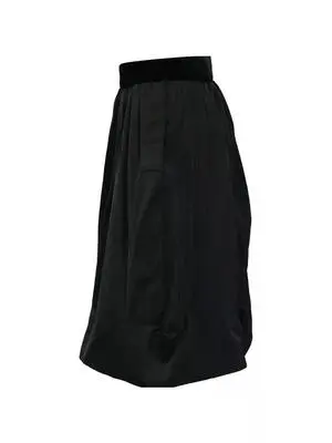 LOUIS VUITTON Midi Cotton Skirt With Velvet Waistband