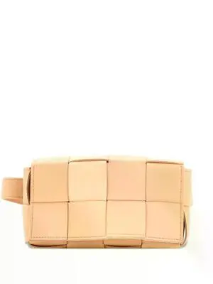 Bottega Veneta Cassette Maxi Intrecciato Leather Belt Bag - Neutrals