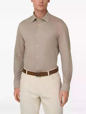Boggi Milano Jersey Shirt - Neutrals