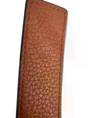 LOUIS VUITTON Reversible Leather Belt - Black