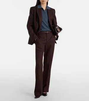 Vince Cashmere And Silk Polo Sweater