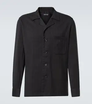 TOM FORD Striped Cotton And Silk Shirt