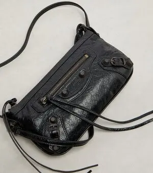 Balenciaga Le City Leather Shoulder Bag
