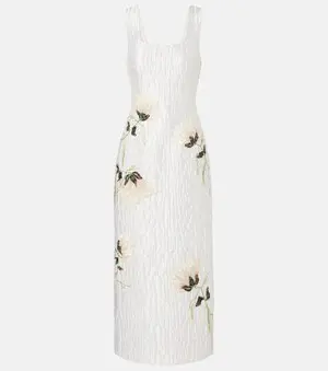 Simkhai Lilibeth Embellished Jacquard Midi Dress