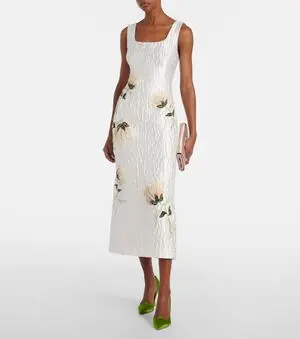 Simkhai Lilibeth Embellished Jacquard Midi Dress