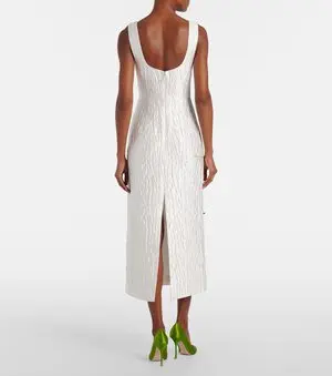 Simkhai Lilibeth Embellished Jacquard Midi Dress